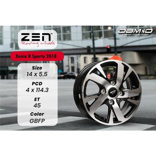Promo Velg Pelek Zen Wheels Xenia R Sporty 2018 R14 14x5.5 4x114.3 et45 ...