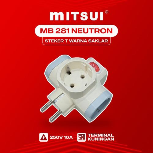Jual MITSUI MB 281 NEUTRON STEKER T ARDE CABANG 3 LUBANG + SAKLAR SNI ...