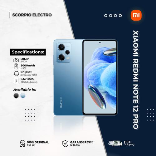 Promo HANDPHONE - XIAOMI REDMI NOTE 12 PRO 5G 8/256GB GARANSI RESMI ...