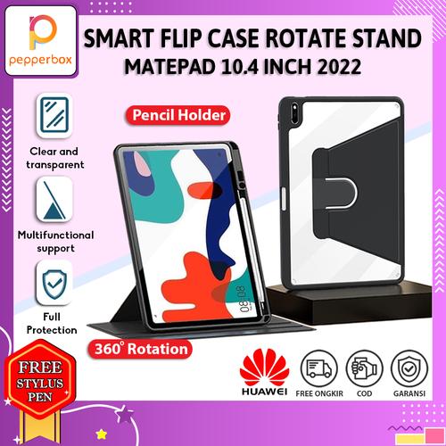 Jual Huawei MatePad 10.4 2022 Flip Case Acrylic Casing Clear With Slot ...