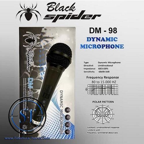 Jual Microphone Mic DM-98 Black Spider Dynamic Profesional Microfone ...