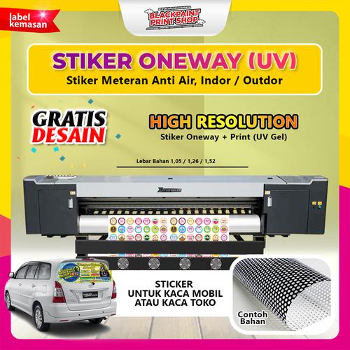 Jual Stiker OneWay - Potong Cutter - Kota Pekanbaru - Blackpaint Print Shop | Tokopedia