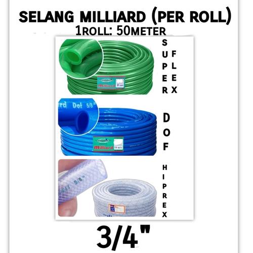 Jual Selang Milliard Dof Superflex Hiprex 3/4" 3/4 inch 1 Roll (50 meter) - 3/4" DOF - Kota ...