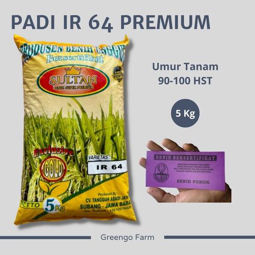 Jual Benih Padi Varietas IR64 Super Jumbo Premium 5Kg - Cap Bango - Kab ...