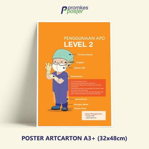 Jual Poster Kesehatan Alat Pelindung Diri APD Level 2 - Jakarta Barat ...