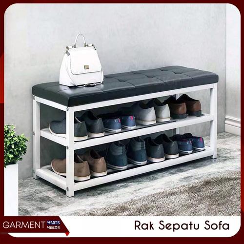 Jual Rak Sepatu Duduk Sofa Besi Tem Pakai Sandal Ruang Tamu Kokoh Kuat ...