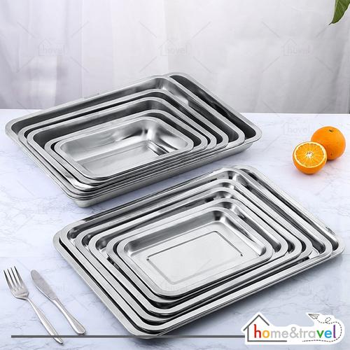 Promo HOVELSHOP Nampan Baki Stainless Persegi Baking Tray Tatakan Saji ...
