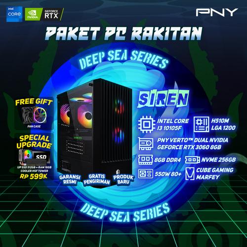 Jual PC DEEP SEA SERIES | SIREN | INTEL i3 10105F | RTX 3060 8GB - DEFAULT, PC ONLY - Kota ...