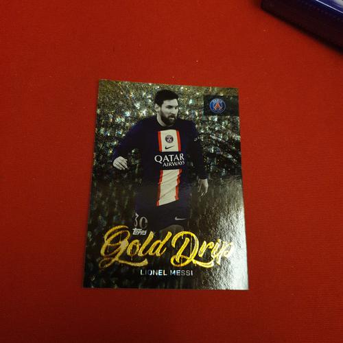 Jual Kartu bola psg lionel messi icy parallel gold drip topps 2023 ...