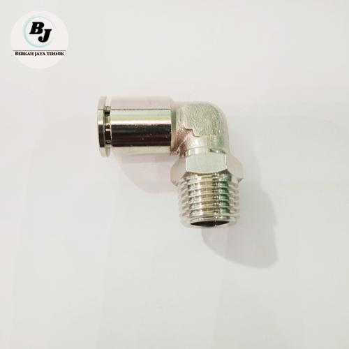 Jual Fitting elbow pneumatic besi PLT Selang 8mm drat 1/4" - Jakarta Barat - Berkah Jaya Tehnik ...