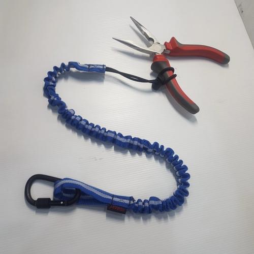 Jual Lanyard Safety Tool Tali Pengaman Dengan Carabine - Blue White ...