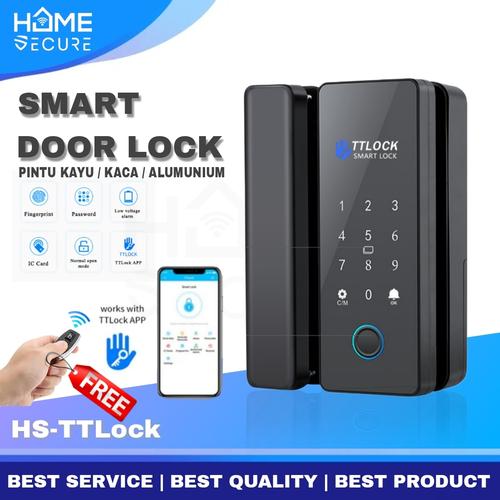 Jual Smartlock Pintu Kaca Frameless Glass / PSID GLS-Lock Fingerprint ...