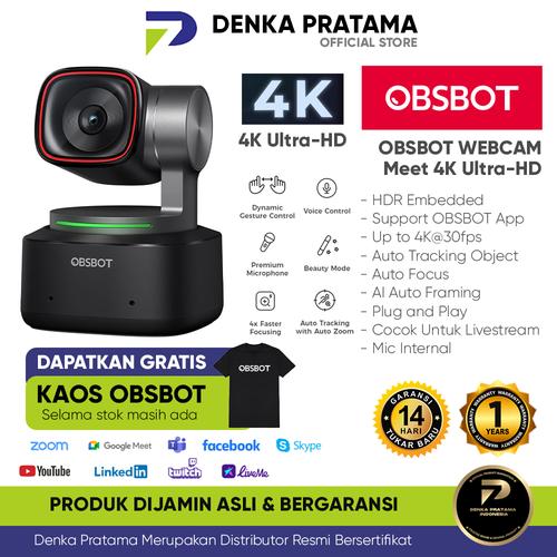 Promo Webcam OBSBOT Tiny 2 Camera 4K Live Streaming Auto Tracking - Camera Tiny 2 Cicil 0% 3x ...