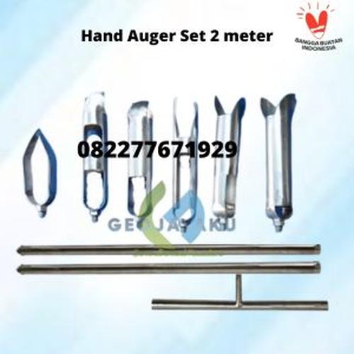Jual Standar Hand Auger Tool Set 2 meter Bor Tanah Lumpur Pasir 6 Mata ...