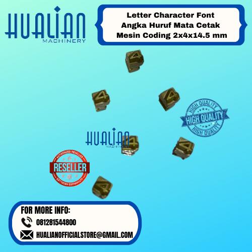 Jual Letter Character Font Angka Huruf Mata Cetak Mesin Coding 2x4x14.5 ...