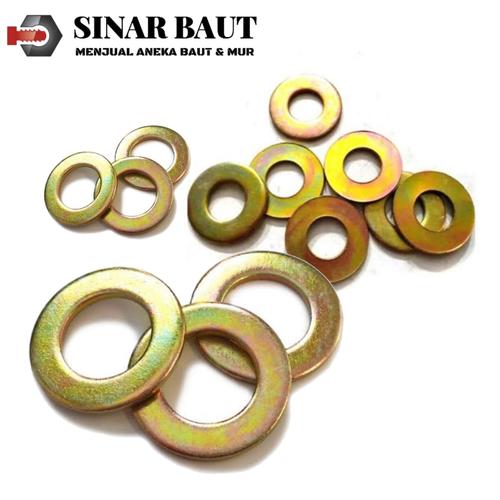 Jual RING PLAT BESI 100PCS M3 M4 M5 M6 M7 M8 M10 M12 M14 M16 M18 M20 ...