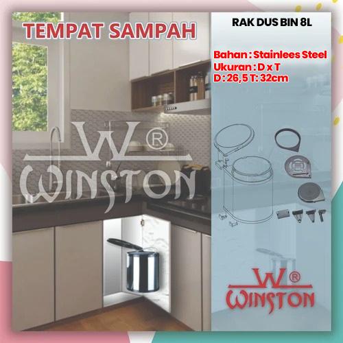 Jual Rak SAMPAH Stainless WINSTON rak dust bin 8L - Kota Surabaya ...