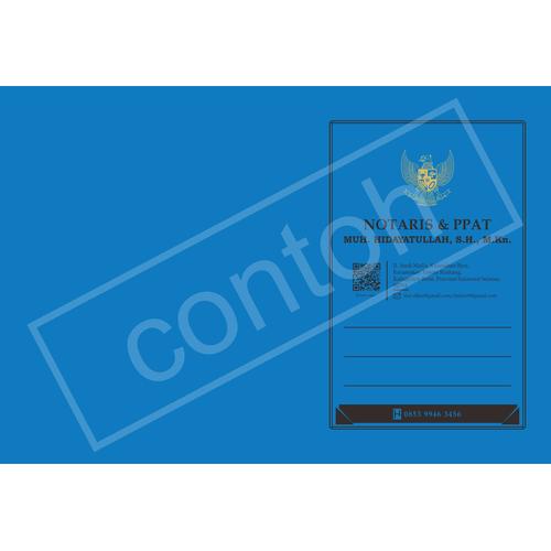 Jual map dokumen notaris, karton buffalo, logo foil gold - Kota Bekasi ...