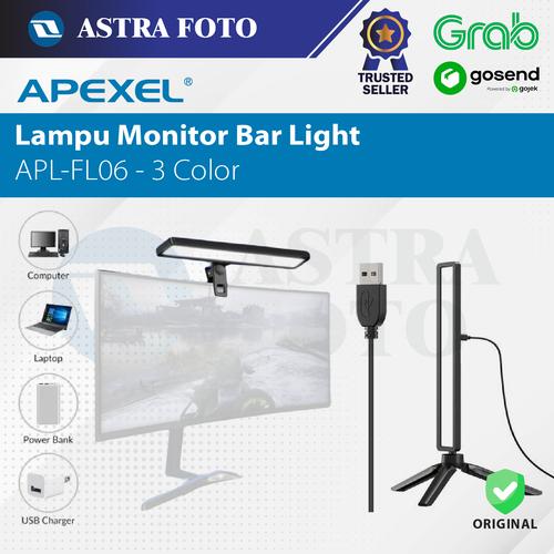 Jual APEXEL Lampu Monitor Bar Light Fotografi Video Gaming 3 Color APL ...