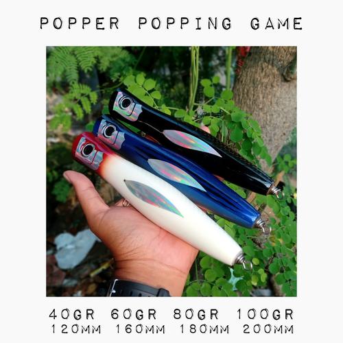 Jual Popper Chugger MBEROT Lure Popping Fishing Premium 40g 60g 80g ...