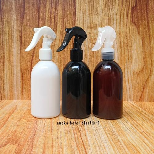 Jual BOTOL SPRAY 25OML OVAL / BOTOL TRIGER BEBEK 250ML HITAM PUTIH AMBER - BOTOL AMBER, TUTUP ...
