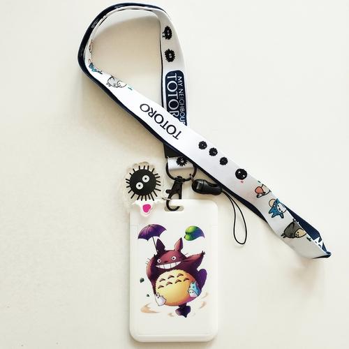 Jual Totoro Anime ID Card Holder Lanyard 1 My Neighbor Totoro Name Tag ...