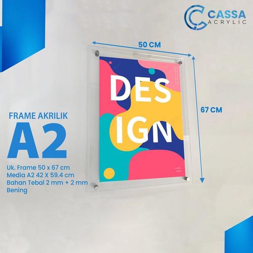 Jual FRAME ACRYLIC / BINGKAI / DISPLAY FOTO POSTER DINDING AKRILIK ...