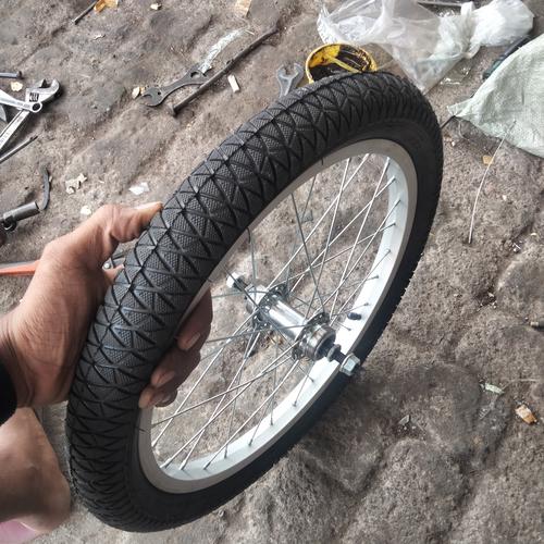 Jual Wheelset velg sepeda ukuran 18 roda belakang lengkap dengan ban ...