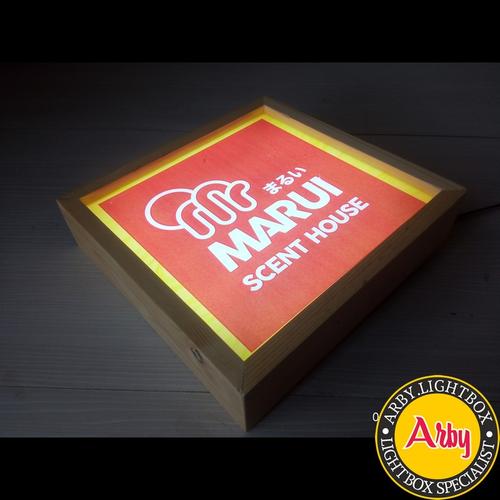 Jual Light Box Kotak Lampu LED/ Lamp Box / Neon Box Frame Wood / Lampu ...