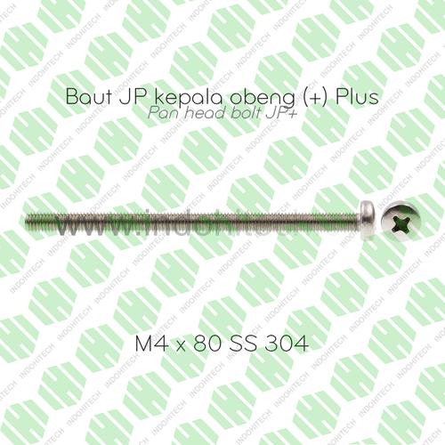 Jual Baut JP M4 x 80 mm SS304 Baut JP Stainless M4x80 - Kab. Bekasi ...