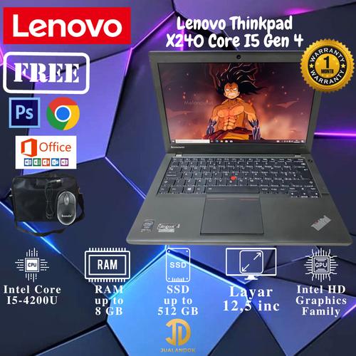 Promo Lenovo Thinkpad X240 Core I5 Vpro 4300 - SSD 128GB-MURAH MERIAH ...