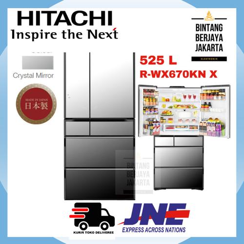 Jual Hitachi R-WX670KN X Kulkas Refrigerator Multi Door 670L Japan ...