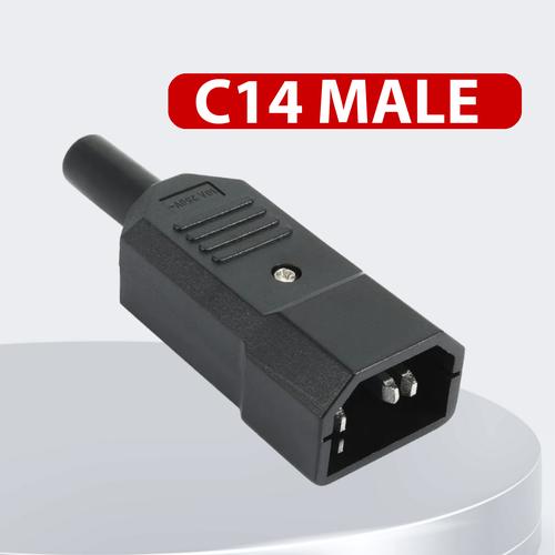 Jual Konektor Steker Kabel AC IEC C13 Female Plug Adapter 3 Pin - C14 ...