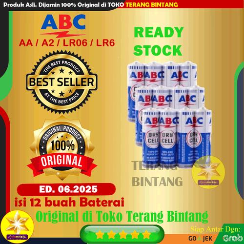 Jual Baterai AA A2 AAA A3 ABC BIRU 1.5V Battery Baterei Batre Batere ...