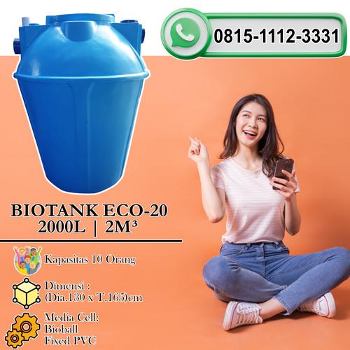 Jual TANGKI FIBER KAPASITAS 2000 LITER 2M3 / BIOFIL BIOTANK - Kab ...