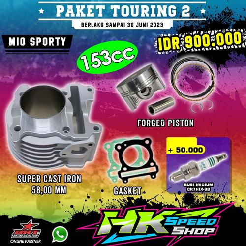 Jual BLOK BORE UP BRT CASTING IRON + PISTON 58mm MIO SPORTY SMILE NOUVO - BLOK ONLY, TANPA BUSI ...