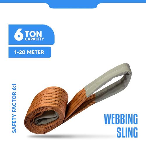 Jual Nobel Webbing Sling Ultra/Tali Angkat barang/tali sabuk 6 TON (6:1 ...