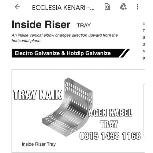 Jual INSIDE RISER TRAY 600X100MM HOTDIP GALV - INSTALASI TRAY KABEL ...