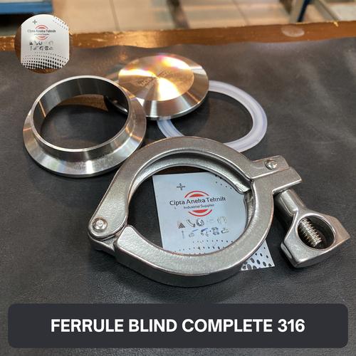 Jual Ferrule Clamp Complete ss316 with blind ferrule - 2" - Jakarta ...