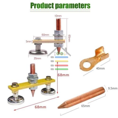Jual KLEM TANG LAS MASA WELING GROUND MAGNET SINGLE / DOUBLE KABEL ...