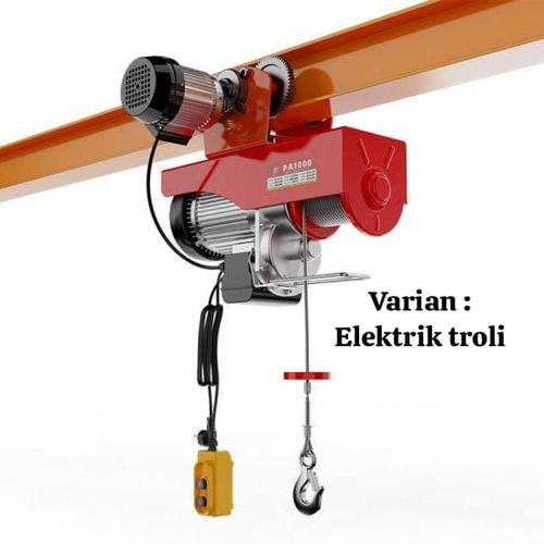 Promo Electric Hoist JAPAN + geared trolley . Katrol dan troli elektrik ...