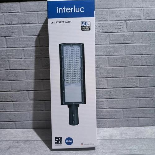 Jual INTERLUC LAMPU JALAN LED PJU SN100W 100 WATT CAHAYA PUTIH SNI ...