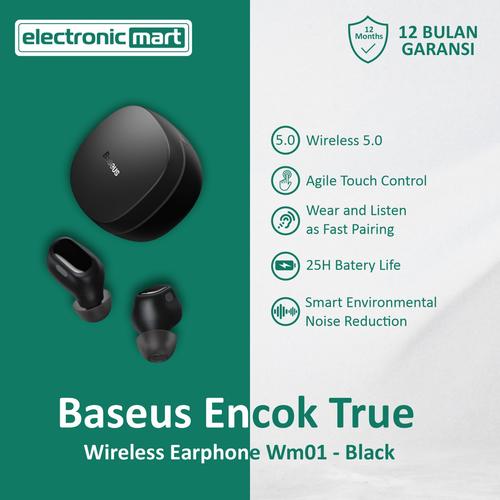 Jual Baseus WM01 / Encok WM-01 TWS True Wireless Earbuds Bluetooth ...
