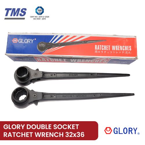 Jual Kunci Ratchet Glory Double Socket Ratchet Wrench 32 x 36 ...