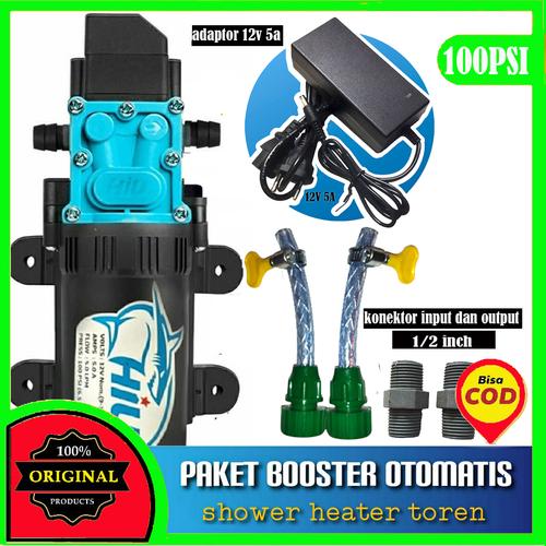 Jual PAKET POMPA BOOSTER SHOWER WATER HEATER - HIU NONDRAT 5LPM ...
