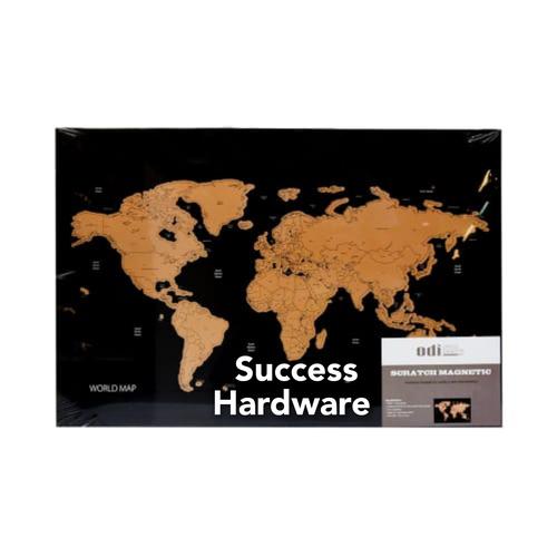 Jual SCRATCH MAGNETIC WORLD MAP 60X40X2CM / ODI SCRATCH MAGNETIC BOARD ...