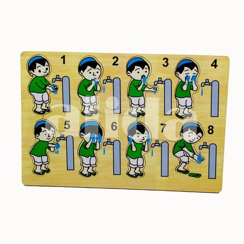 Jual Puzzle / Puzle / Pazel kayu MDF Tata Cara Wudhu - Gambar Laki ...