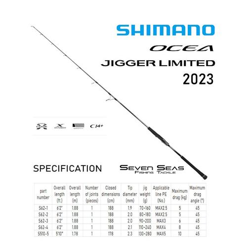 Jual Shimano Ocea Jigger Limited Rod 2023 Spinning Model Joran Pancing - S62-2 - Jakarta Selatan ...