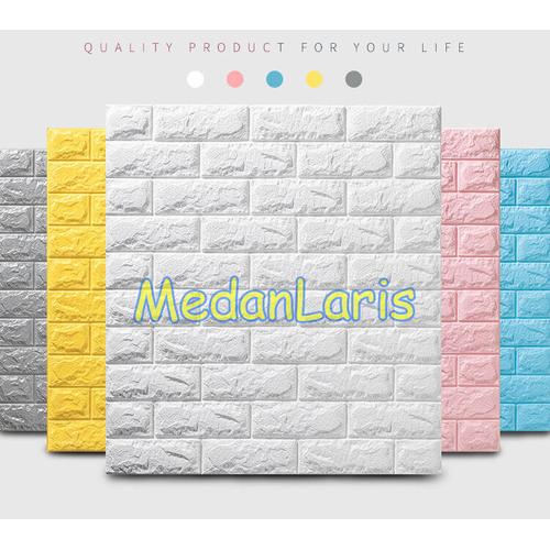 Promo Wallpaper Stiker Busa 35CMX38CM Dinding Wall Stickers 3D Brick ...