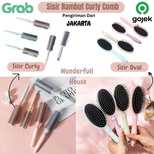 Jual Sisir Rambut Comb Anti Panas Sisir Rambut Curly Roll Anti Kusut ...